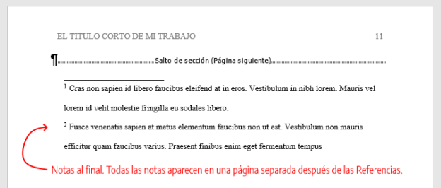 Notas al Pie – Normas APA
